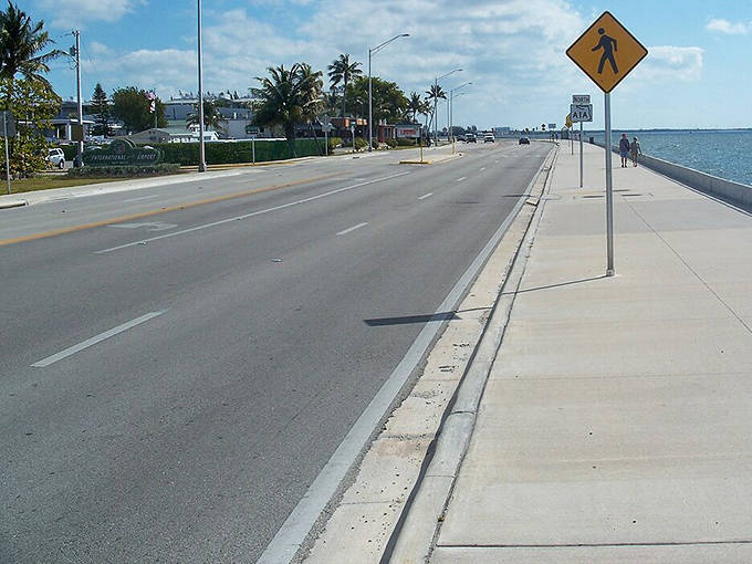 Key West's section of A1A &ndash; where the road ends but the party's just getting started.