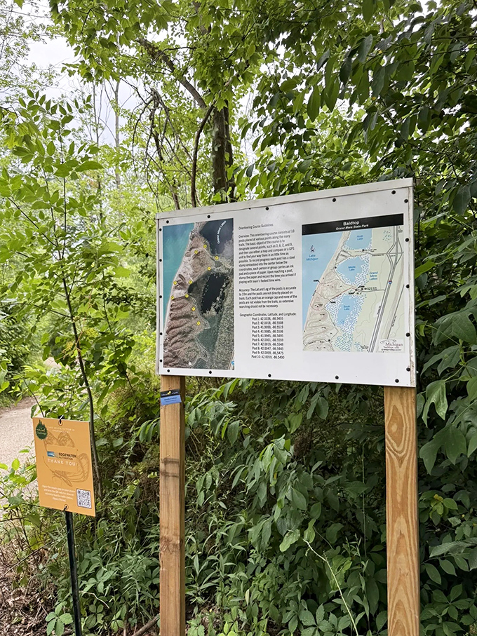 Trail map that promises adventure, each path leading to a different facet of this geological wonderland carved by time and water.