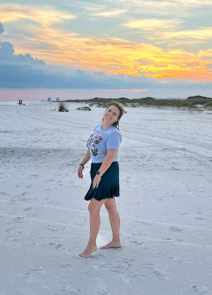 Beach therapy in action &ndash; where footprints in pristine sand become the day's biggest accomplishment.