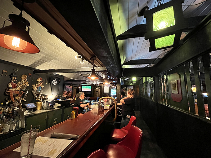 The bar at Turk's isn't just where drinks are served – it's where stories are shared, friendships are formed, and time slows to a pleasant crawl.