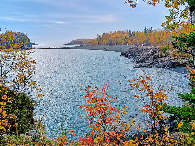 Nature's playground: Black Beach's unique landscape invites exploration of every cove and rocky outcropping.