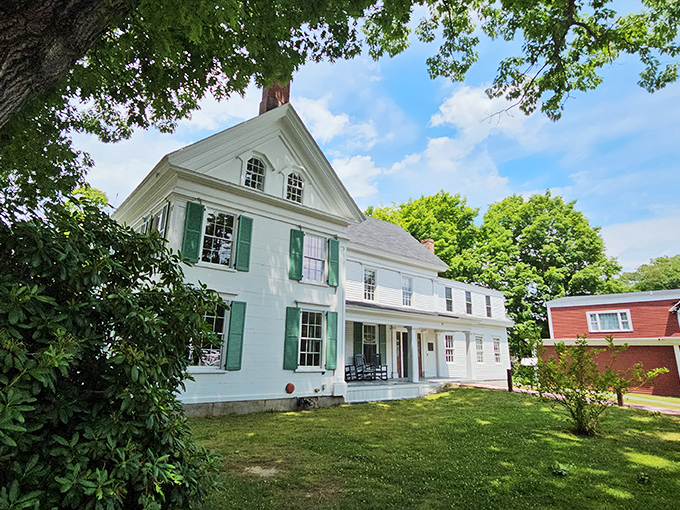 Stately white clapboard and green shutters mark the Harriet Beecher Stowe House, where American history was forever changed by one woman's words.