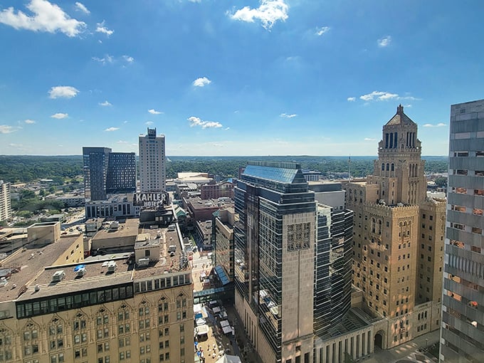 Downtown Rochester shines in the afternoon sun, its skyline a testament to the perfect balance of small-city charm and world-class amenities.