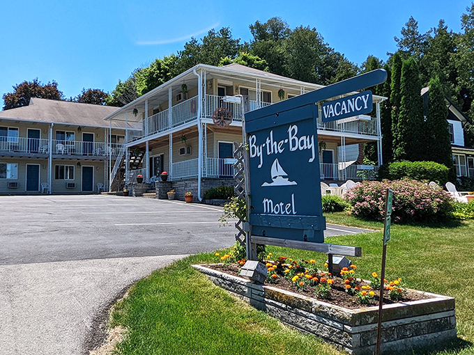 By the Bay Motel captures that classic Door County charm—simple, welcoming, and perfectly positioned for waterfront adventures.