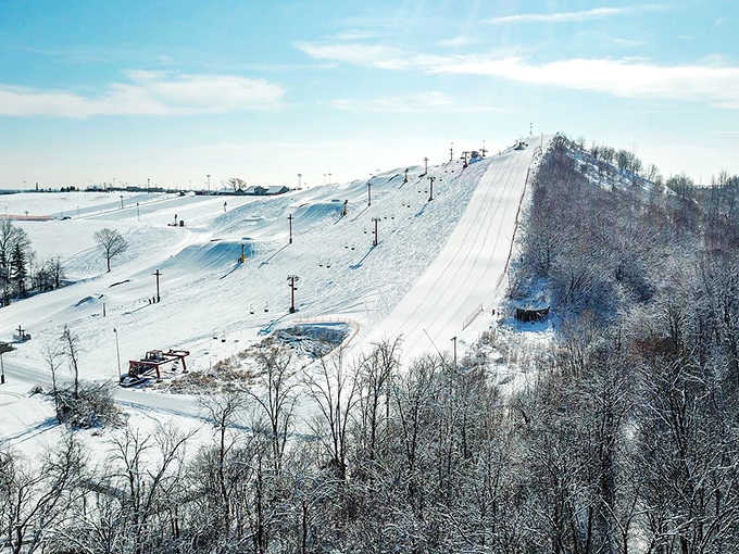 Crystal Ridge Ski Area: A winter playground nestled in Franklin's landscape &ndash; proof that you don't need mountains to have mountains of fun.