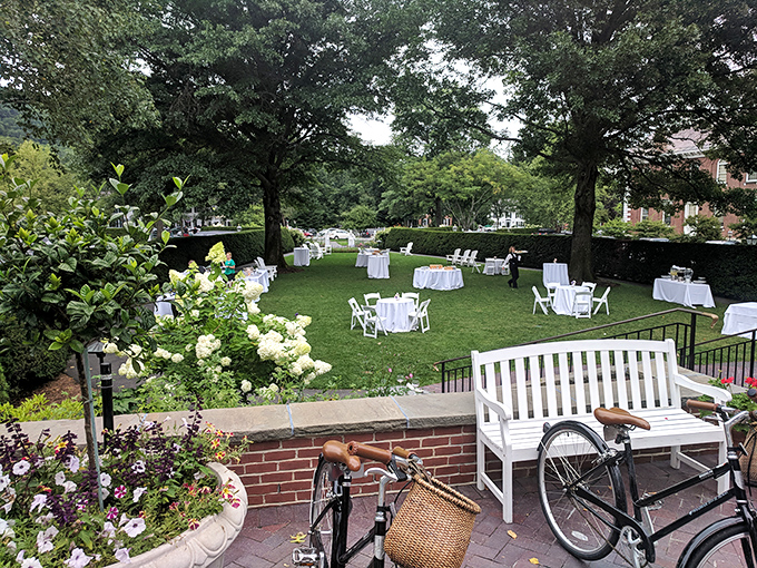 The garden transforms for events with such effortless elegance that wedding planners probably weep with joy upon seeing it.