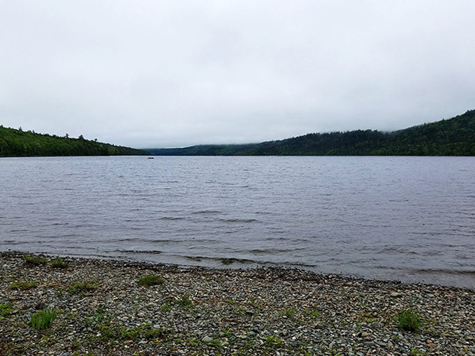 Moody blues: Fog embraces the distant shore, transforming familiar landscapes into mysterious new territories.