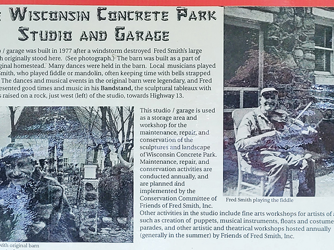 Historical information reveals the park's fascinating origins and the dedicated conservation efforts that keep this concrete dream alive.