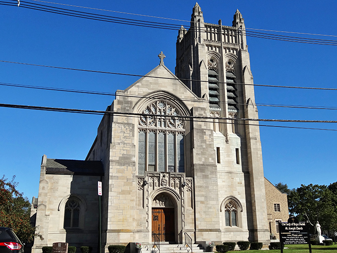 Gothic grandeur reaching skyward &ndash; when Portland decided churches should inspire both faith and architectural awe.
