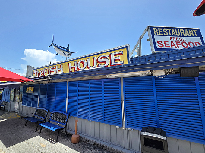 The Fish House promises seafood so fresh it practically jumps onto your plate, a blue beacon for hungry travelers.
