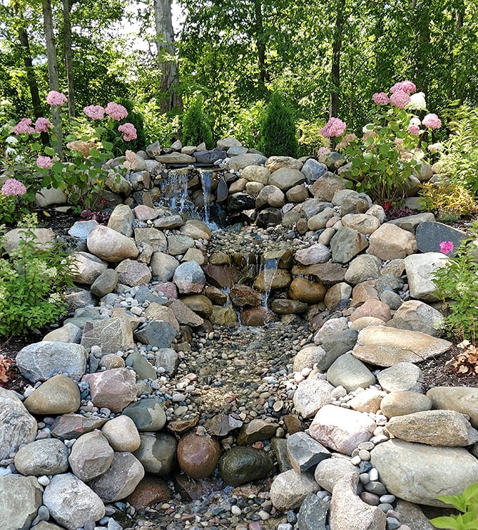 A backyard water feature that wasn't ordered from a catalog &ndash; nature's been in the landscaping business longer than anyone.