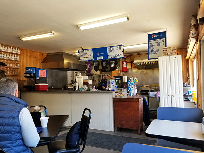 Inside Harmon's, time slows down as patrons enjoy simple pleasures in a wood-paneled dining room that whispers stories of countless satisfied customers.