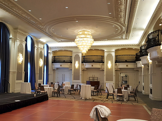 Grand doesn't begin to describe this ballroom &ndash; imagine the stories these walls could tell about celebrations spanning nearly a century.