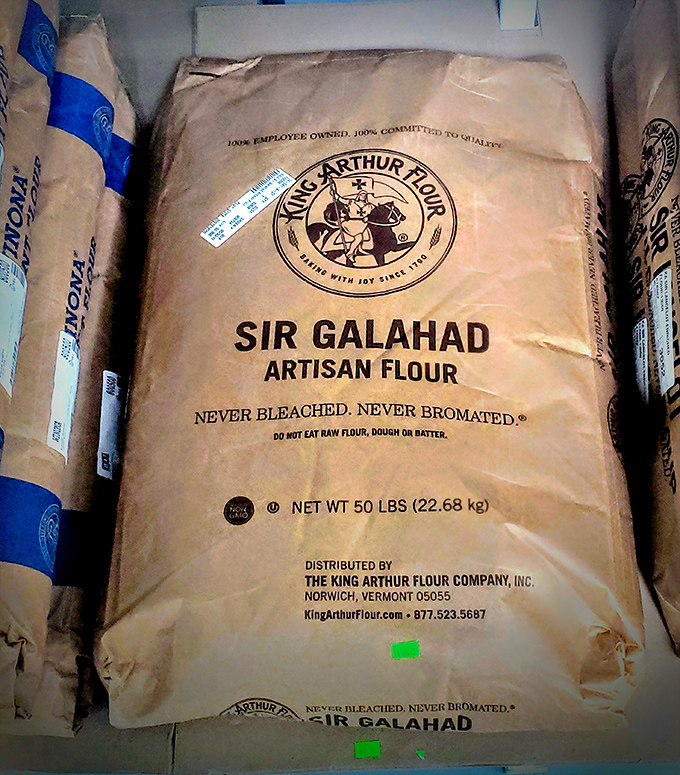 Premium King Arthur flour – the foundation of exceptional baking – stands ready for home bakers seeking professional-quality results.