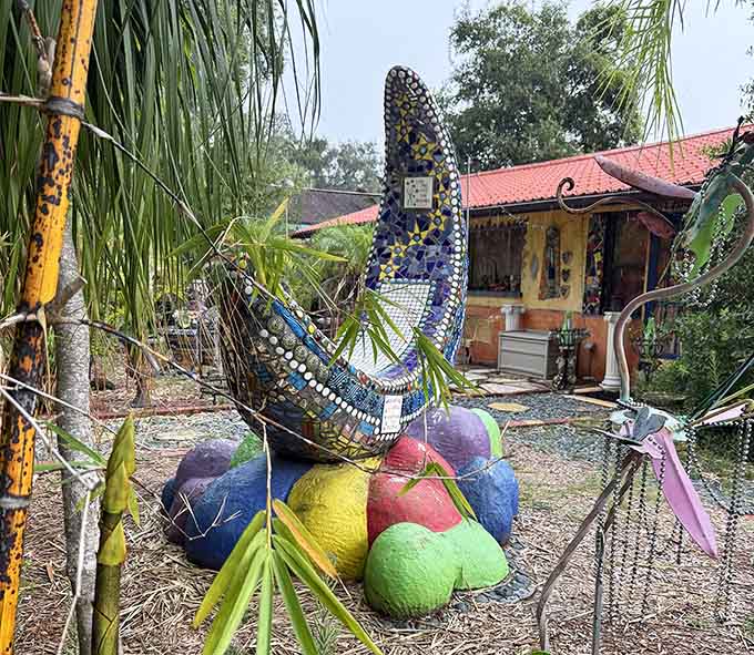 Mosaic sculptures transform broken pieces into something whole, beautiful, and completely unexpected at every glance and angle.