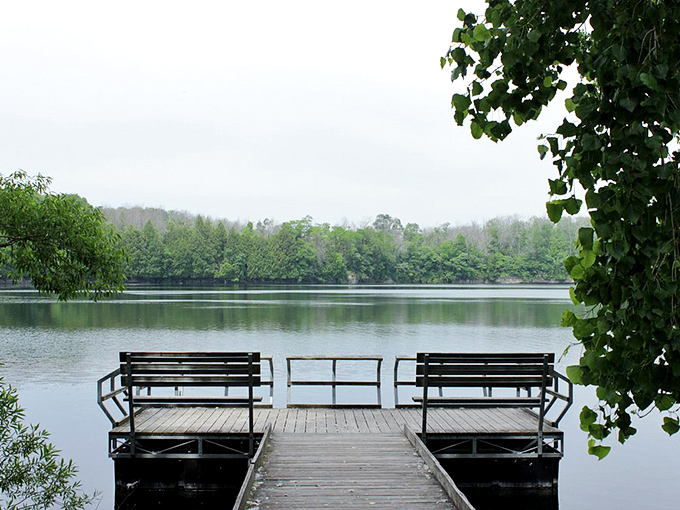 This humble pier extends like an invitation from the shore, offering peaceful moments above waters that have seen centuries.