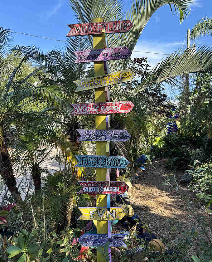 Lost? These directional signs won't help you find your way, but they'll make getting lost feel like an adventure worth having.