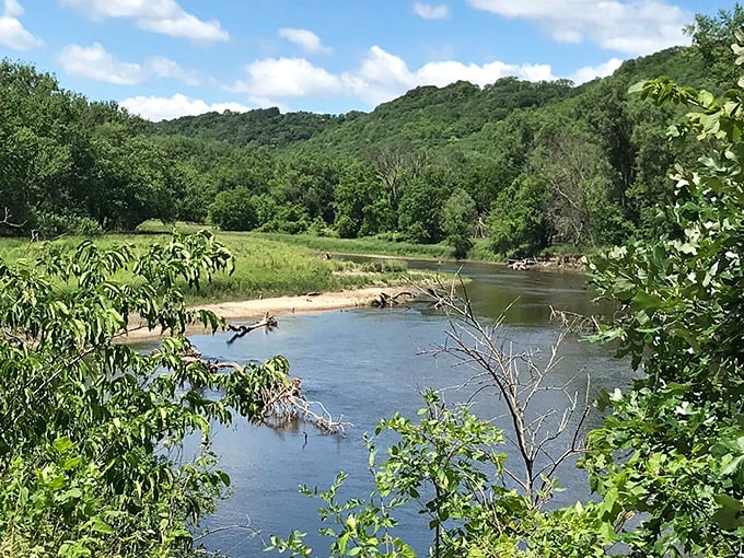 The Cannon River winds through Minnesota's southern landscape, creating peaceful valleys and providing recreation opportunities for water enthusiasts of all ages.