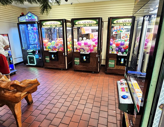 Arcade games at a rest stop mean someone actually understands families on long drives, thank you for existing.
