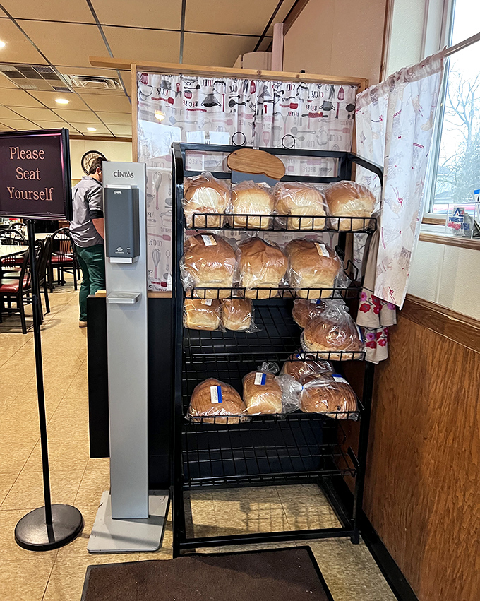 Fresh bread displayed like the treasure it is &ndash; these loaves aren't just ingredients, they're the foundation of McPherson's sandwich excellence.
