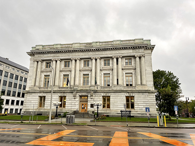 Burlington's City Hall presides over downtown, its clock tower keeping time for a city that marches to its own beat.