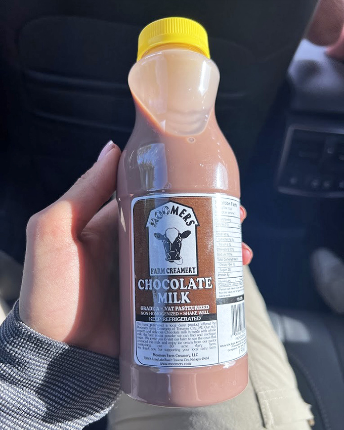 Moomers chocolate milk &ndash; proof that good things come in simple packages. This bottle contains childhood nostalgia in liquid form, no time machine required.