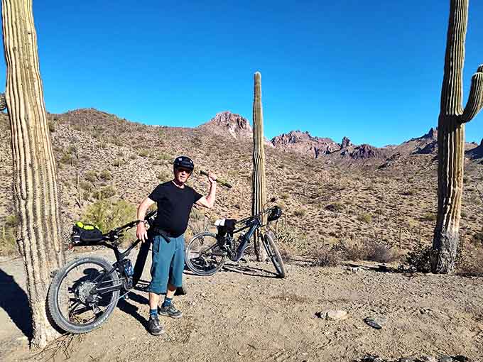 Cyclists tackle the trail with determination, proving that two wheels and some serious leg power can get you to amazing places.