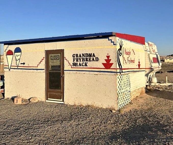 The Grandma Frybread Shack, where visitors can taste authentic Navajo cuisine that's worth the journey alone.