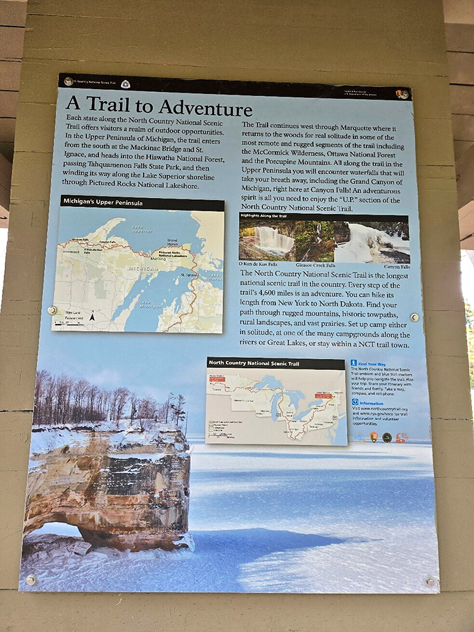 Trail information that doesn't just tell you where to go, but why this place matters in the grand geological story.