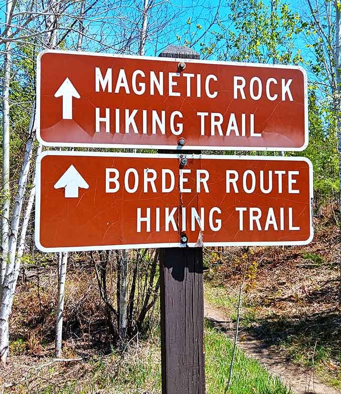 Wilderness adventures begin here, with paths leading to magnetic rock formations and along the rugged border country.