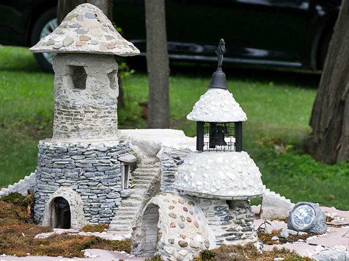 Moss-covered and mysterious, time has only added character to these stone towers standing sentinel in the Vermont countryside.