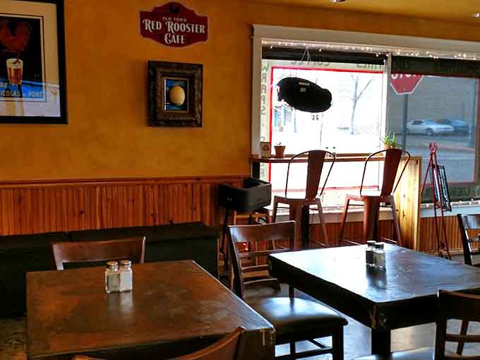 Multiple seating areas accommodate different dining preferences, from cozy corners for couples to larger tables for groups.