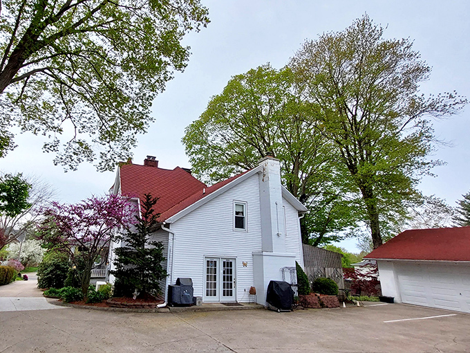 From this angle, you can appreciate how the house nestles into its surroundings, a harmonious blend of architecture and nature.