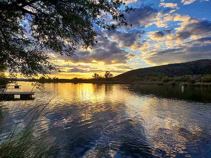 Sunsets at Patagonia Lake are the kind that make you forget to check your phone.