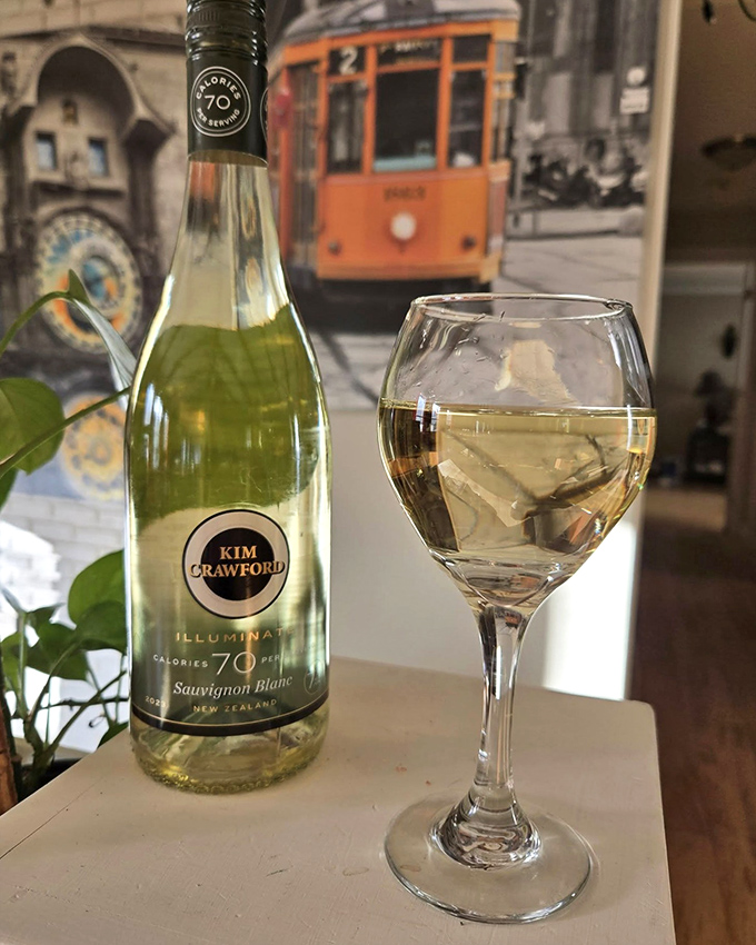 A perfectly chilled glass of white wine awaits &ndash; because sometimes fighting the flames of thirst requires sophisticated equipment.