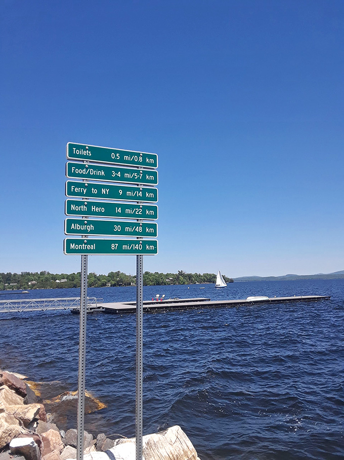 Trail markers remind you just how far you've come – and tempt you with delicious possibilities ahead!