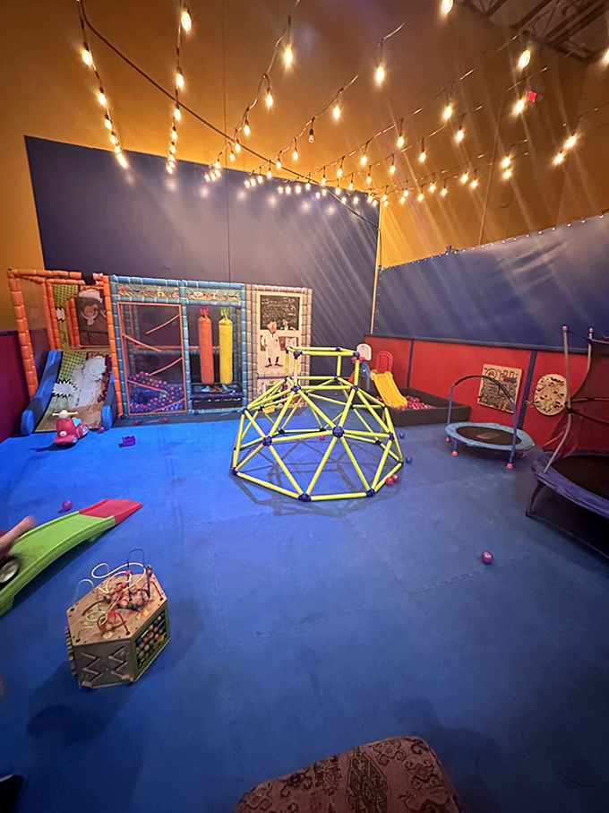 Toddler Play Zone: Tiny adventurers navigate their scaled-down wonderland, building confidence one wobbly step at a time.