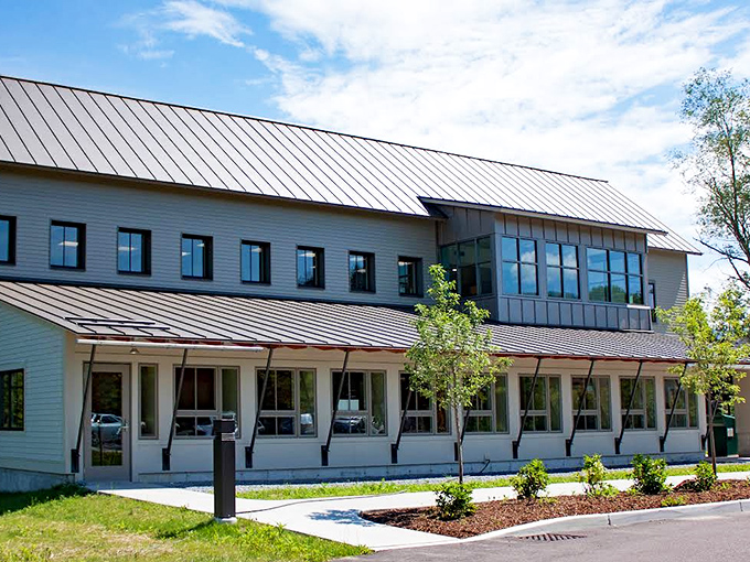 Waterbury's Public Library combines modern design with community heart, offering views almost as good as its book selection – and that's saying something.