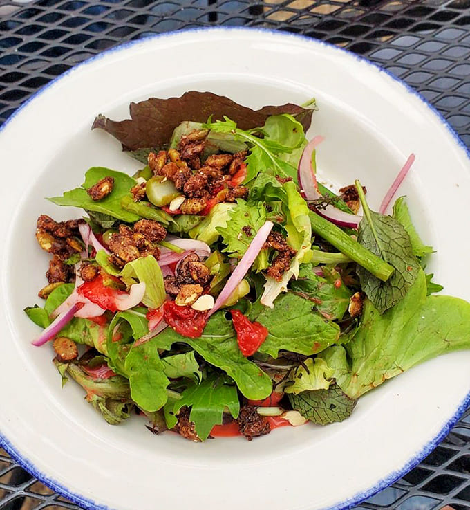 This asparagus and strawberry salad proves that vegetables can be exciting, especially when they're fresh, seasonal, and beautifully composed.