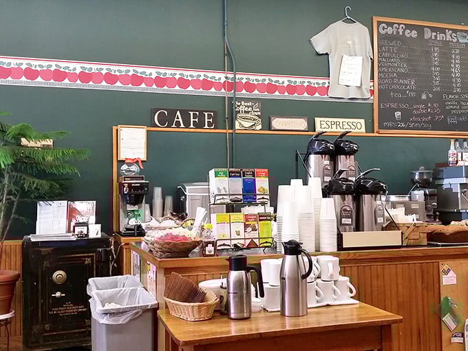 The coffee station &ndash; where liquid motivation awaits to complement your sandwich adventure with rich, aromatic perfection.