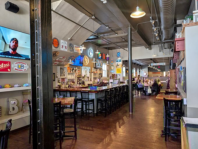 The dining room balances rustic charm with modern comfort, where barbecue traditions are both honored and gently reinvented.