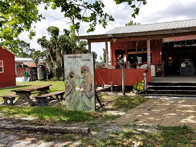 The outdoor setting provides a perfect backdrop for sipping and socializing, proving that Florida's charm extends well beyond its famous beaches.