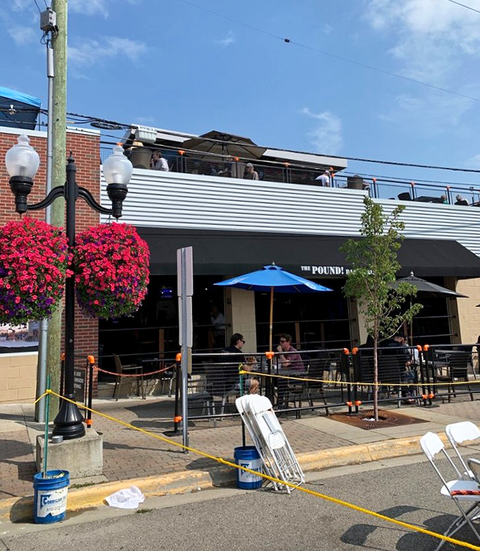 The outdoor seating area beckons with the promise of fresh air and fresh food – a combination that elevates any meal.