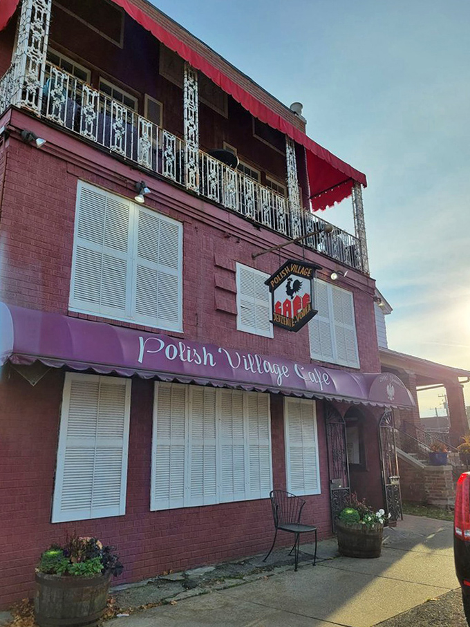 The brick exterior might be modest, but the sign promises exactly what awaits inside: authentic Polish food and drink in Hamtramck's cultural heart.