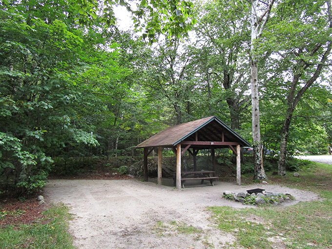 This rustic pavilion offers weary hikers shelter and a moment of civilization. Where trail stories get taller and blisters suddenly become battle wounds of honor.