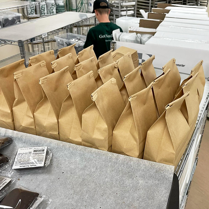 Behind the scenes, orders are carefully prepared – each package representing Maine's delicious tradition heading to a new home.