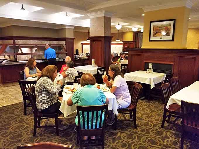 Diners gather to enjoy hearty meals served with genuine Michigan hospitality, creating new memories in a space that's witnessed countless conversations.