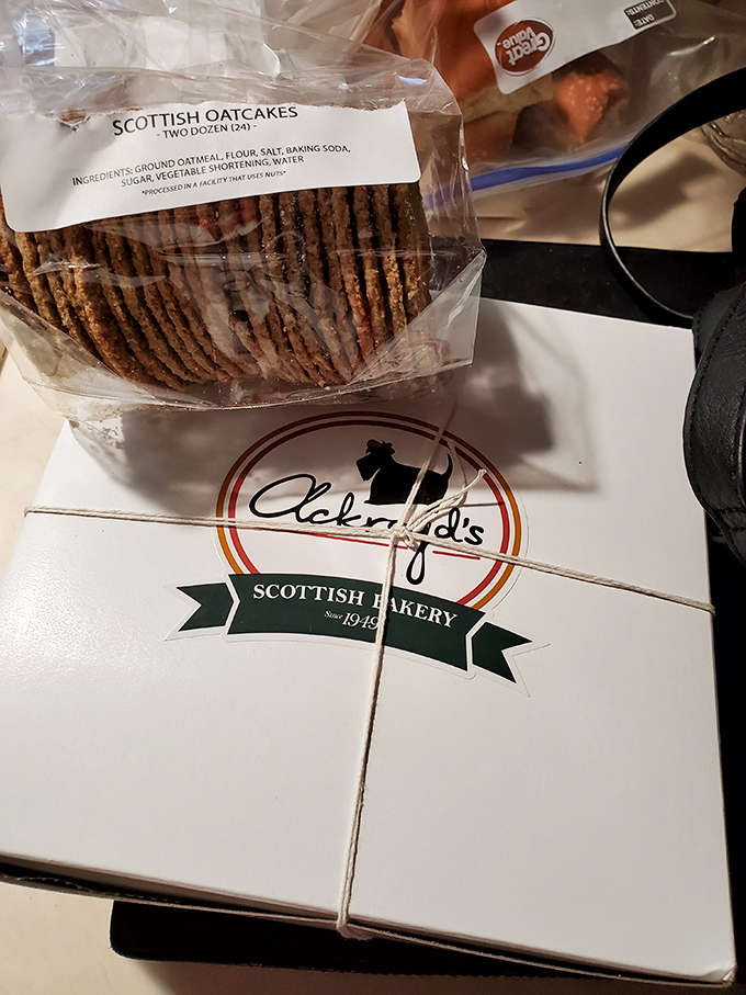 Scottish oatcakes packaged to perfection &ndash; crisp, savory rounds that beg for a slice of sharp cheddar.