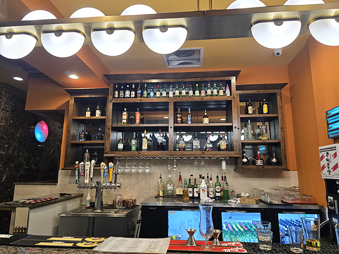 The well-stocked bar offers everything from premium sake to creative cocktails, ensuring your beverage experience matches the excellence of your meal.