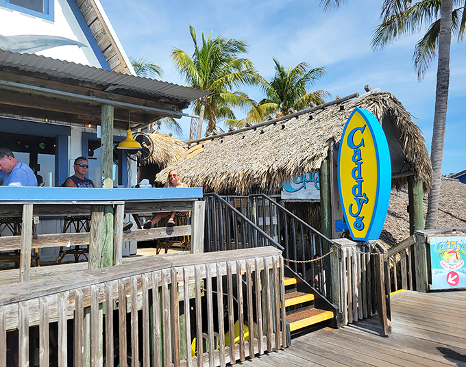 Caddy's offers the perfect perch for people-watching and pelican-spotting, all while enjoying a grouper sandwich that tastes like Florida sunshine.